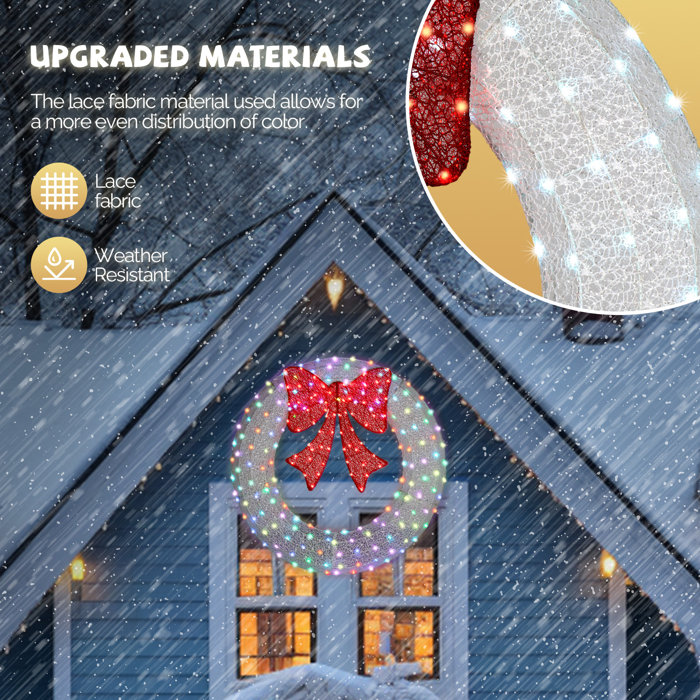 The Holiday Aisle® Lighted 48'' Wreath | Wayfair