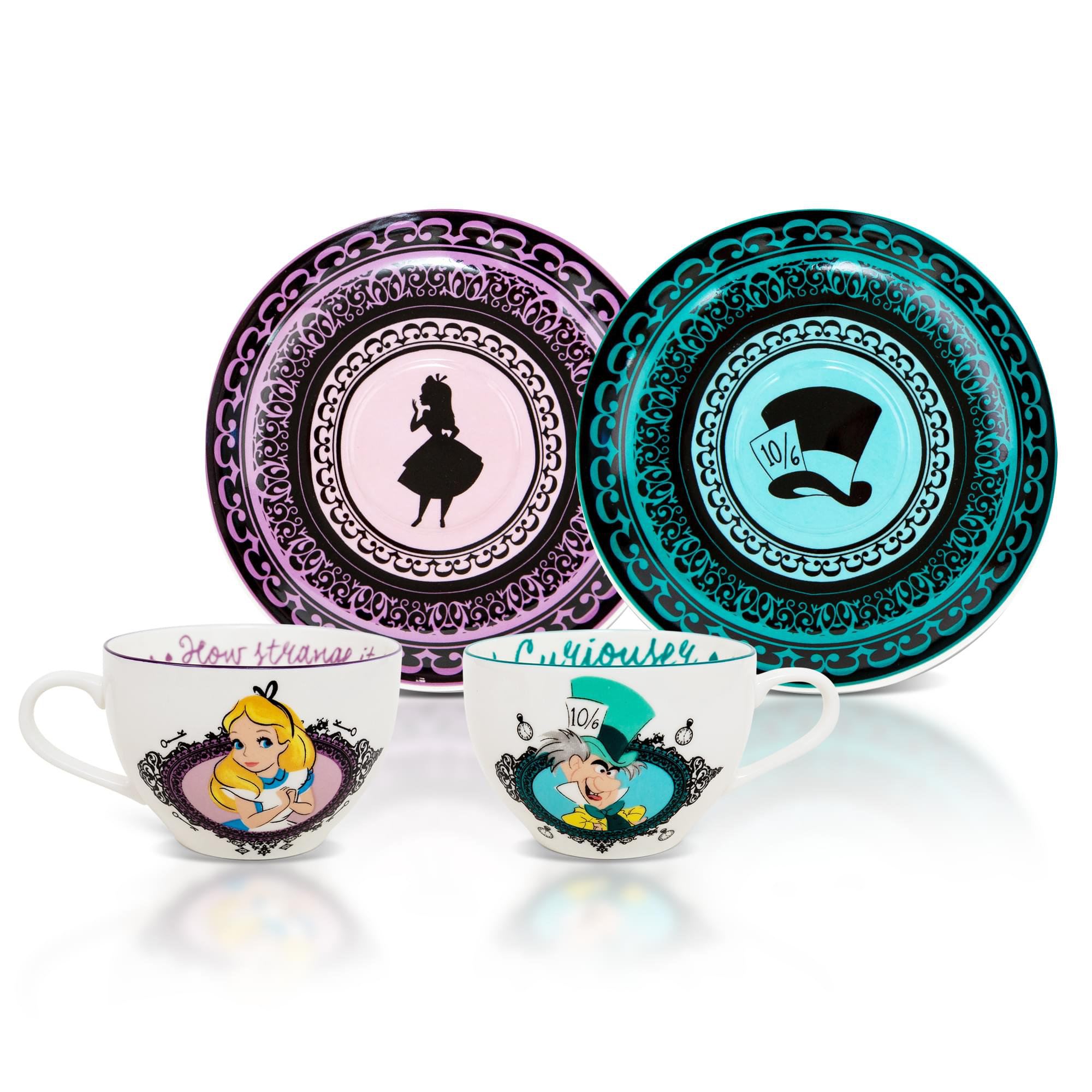 Silver Buffalo Disney Alice In Wonderland Mad Hatter Bone China Teacup ...