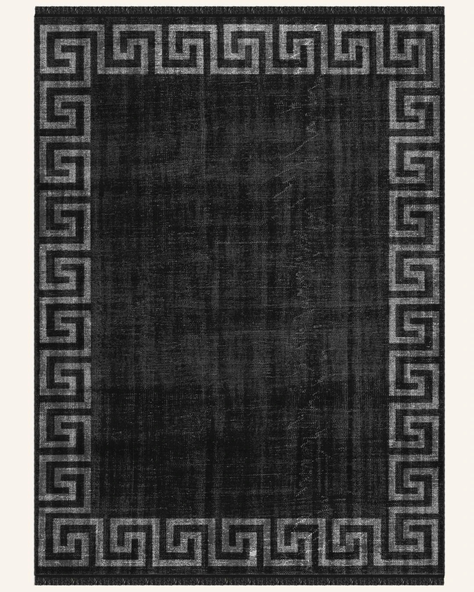 Dakota Fields Adah Framed Black Grey Machine Woven Cotton Polyester ...