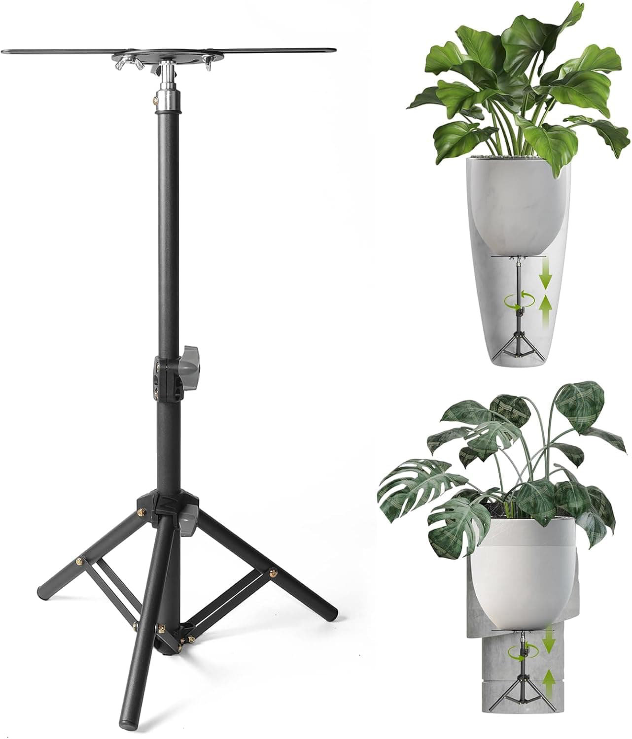 17 Stories Adjustable Planter Riser Stand For Large Pots, Heavy Duty ...