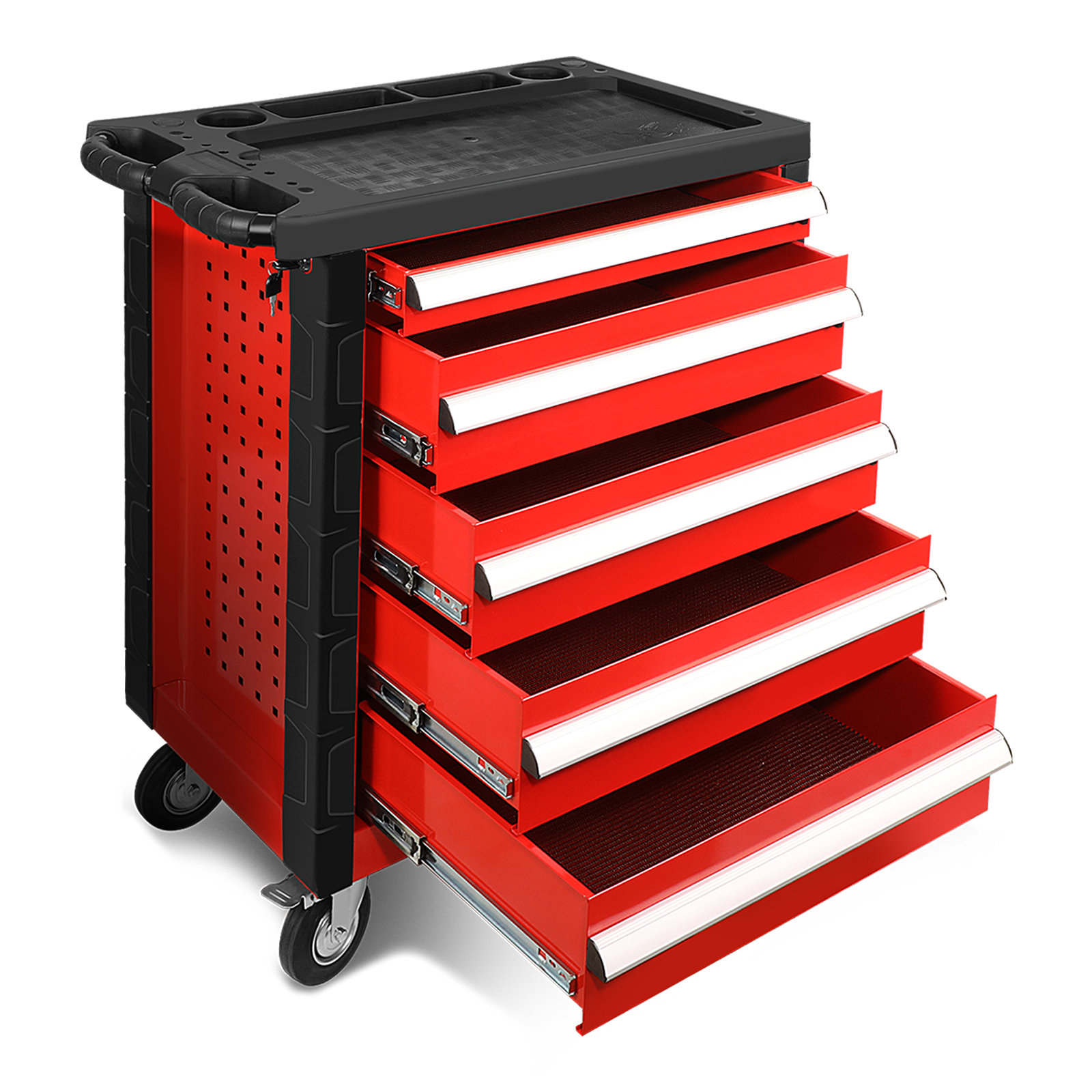 Latitude Run® 5-Drawer Rolling Tool Chest With Lock, Tool Box Storage ...