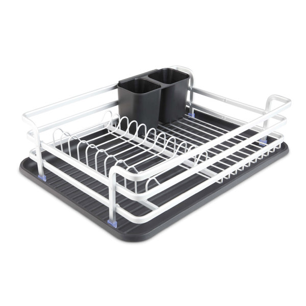 Tower T814006BLK Aluminium Dishrack with Removable Cutlery Holder ...
