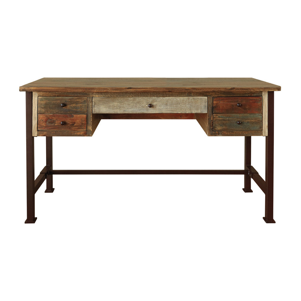Laurel Foundry Modern Farmhouse® Lupita Reclaim Solid Wood Desk ...