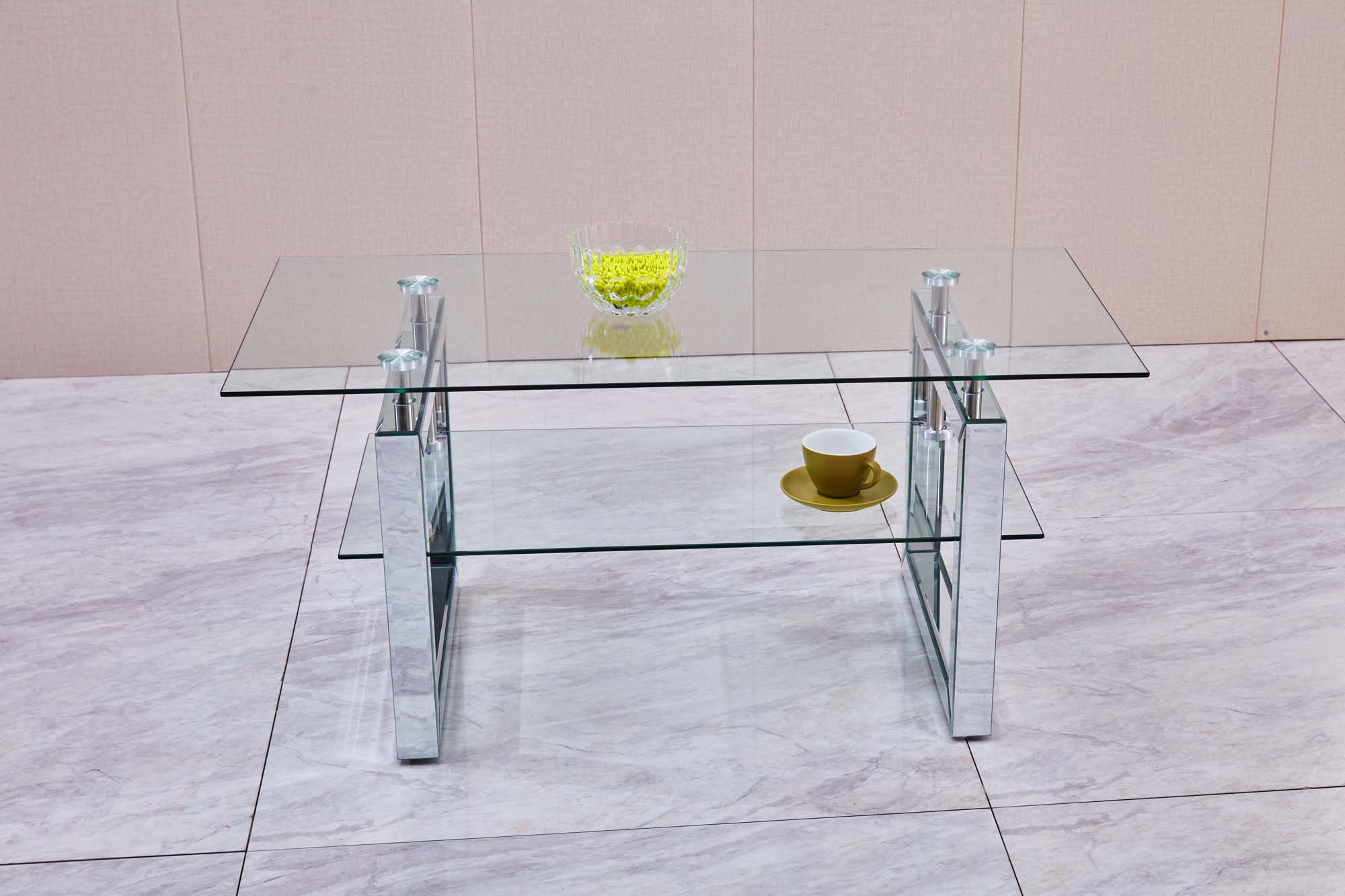 Mercer41 Transparent Tempered Glass Coffee Table | Wayfair