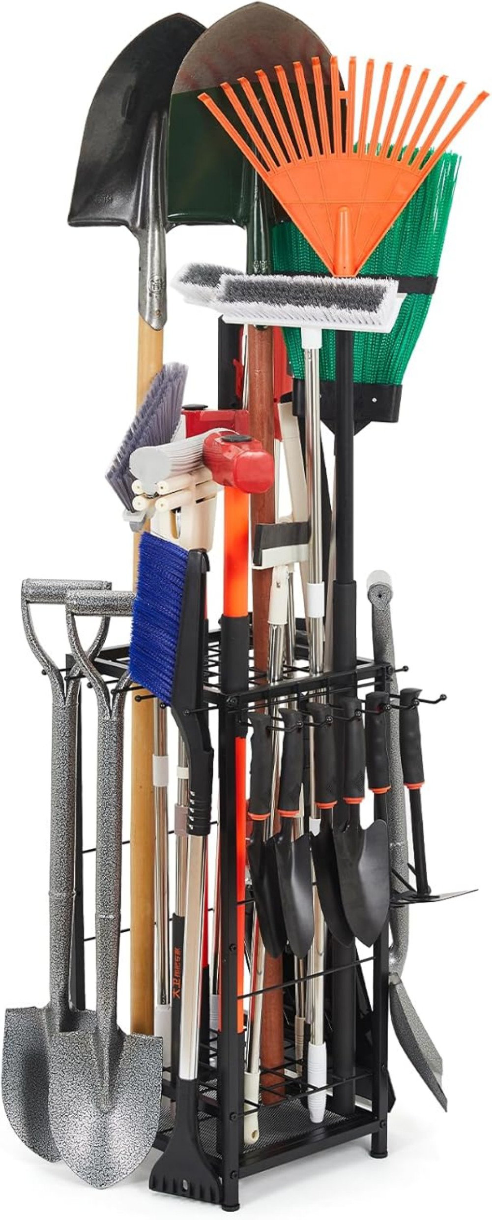 17 Stories Garden Tool Organizer Holds 50 Long-Handled Tools/Rakes ...