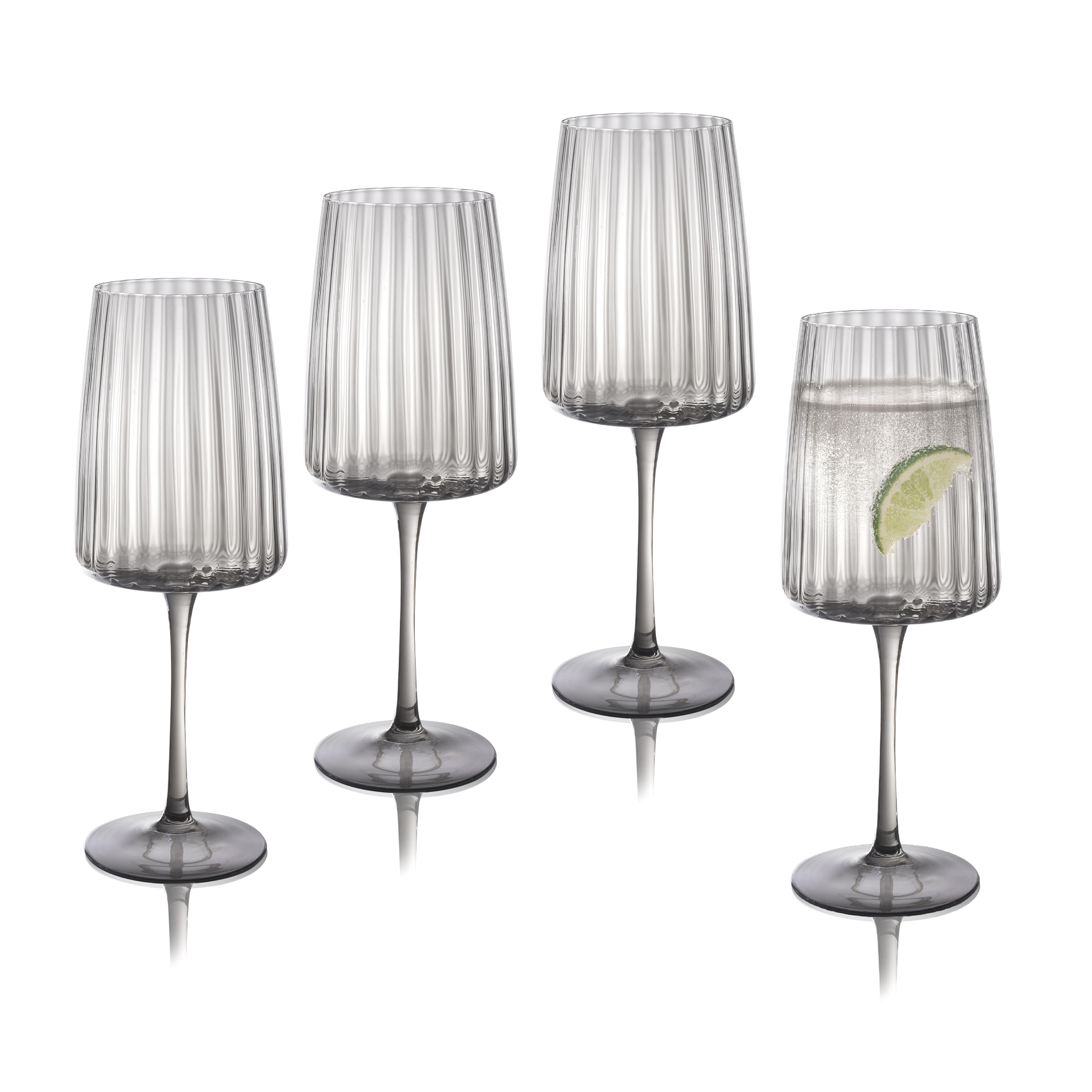 Latitude Run® Orlosky Amber All Purpose Wine Glasses, Set/4 & Reviews ...