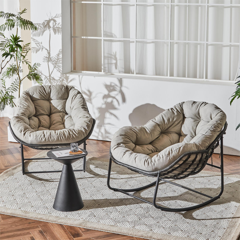 Wildon Home® Cadynce Wicker Outdoor Rocker Chair | Wayfair