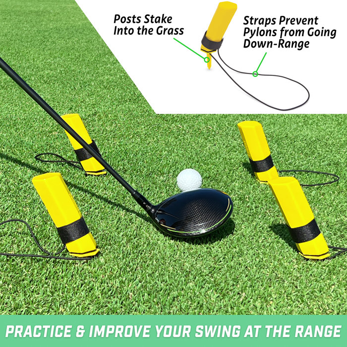 Gosports Golf HEX TRACK Swing Path Training Pylons - Fix Slices, Hooks ...