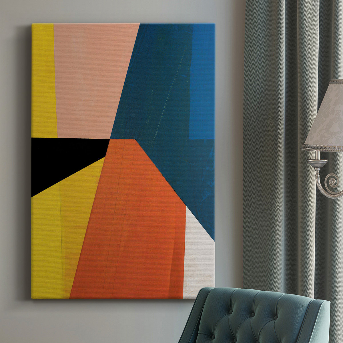 Ivy Bronx Modular IV On Canvas Painting | Wayfair