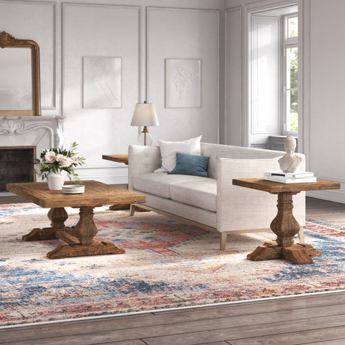 Country / Farmhouse Coffee Table Sets You'll Love | Wayfair