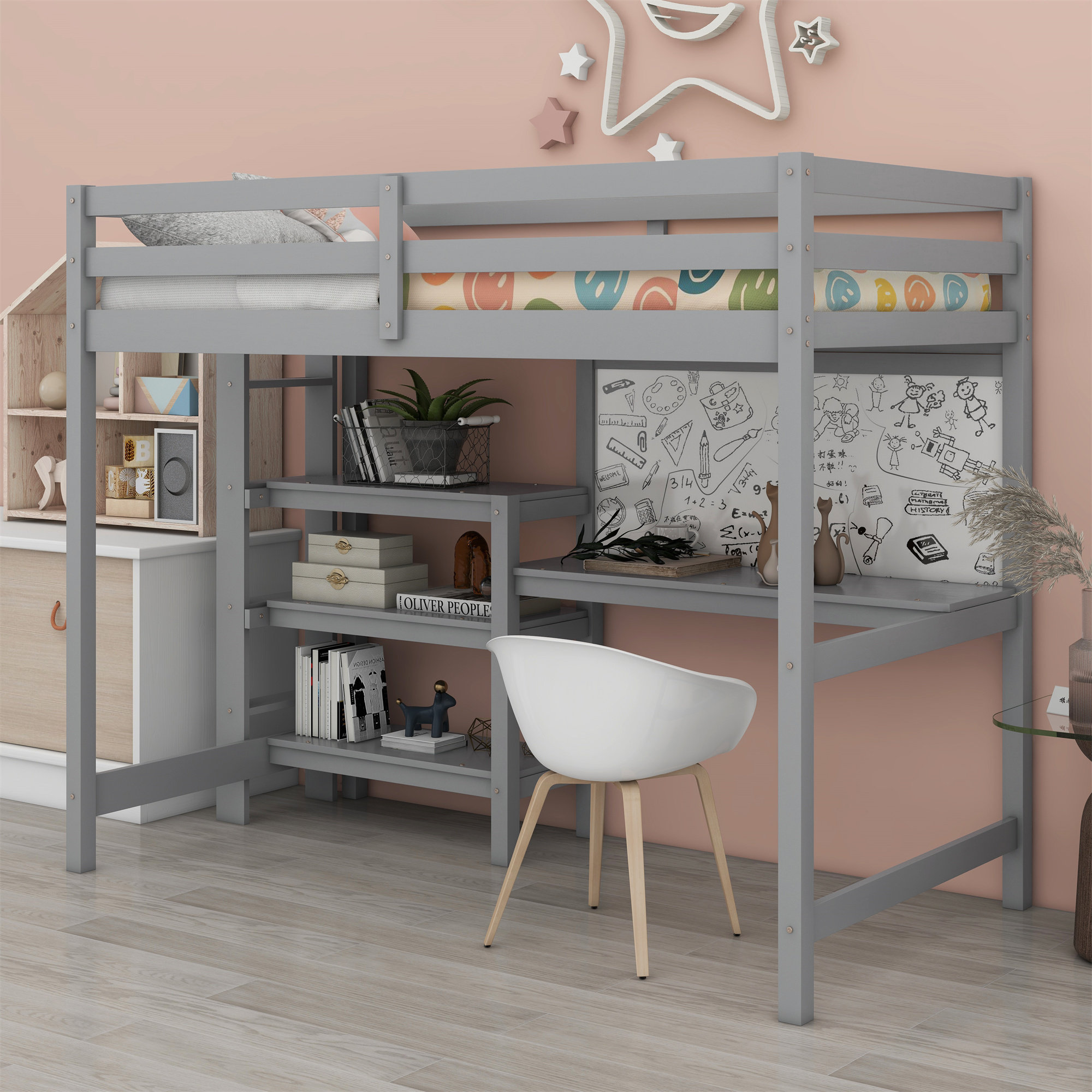 Harriet Bee Janely Kids Full Loft Bed | Wayfair