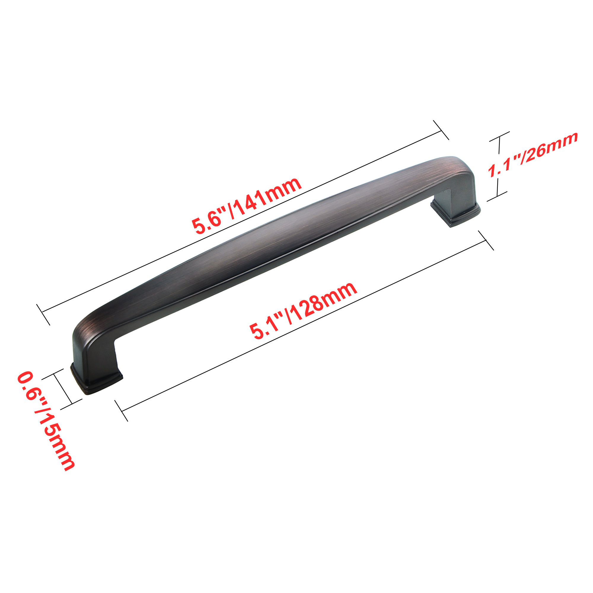 Utopia Alley Danbury Pull Handle - Decorative Cabinet Drop Pull Handles ...