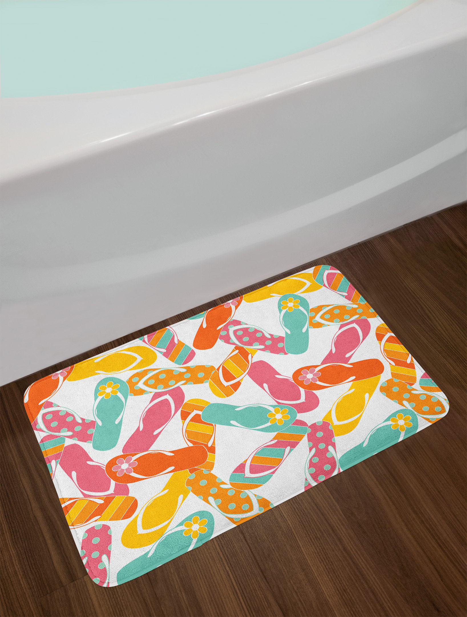 East Urban Home Summer Colorful Bunch Flip Flops Sandals Pattern Relax ...