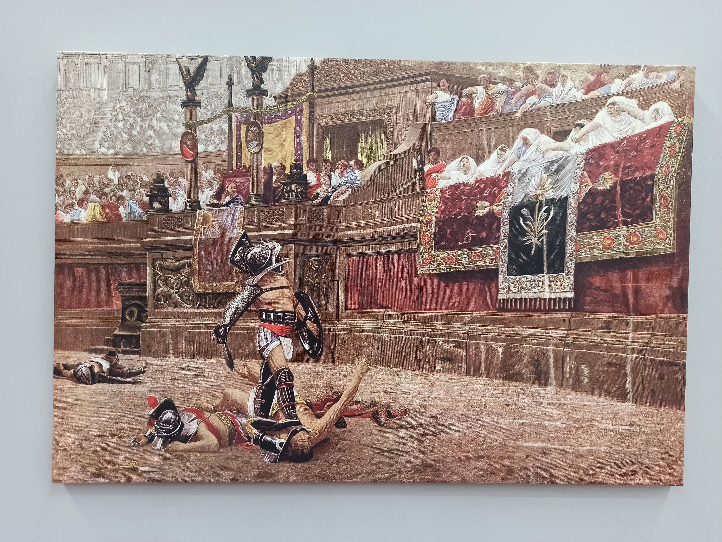Winston Porter Gladiator Fights In Ancient Rome Art Canvas Wall Hanging ...