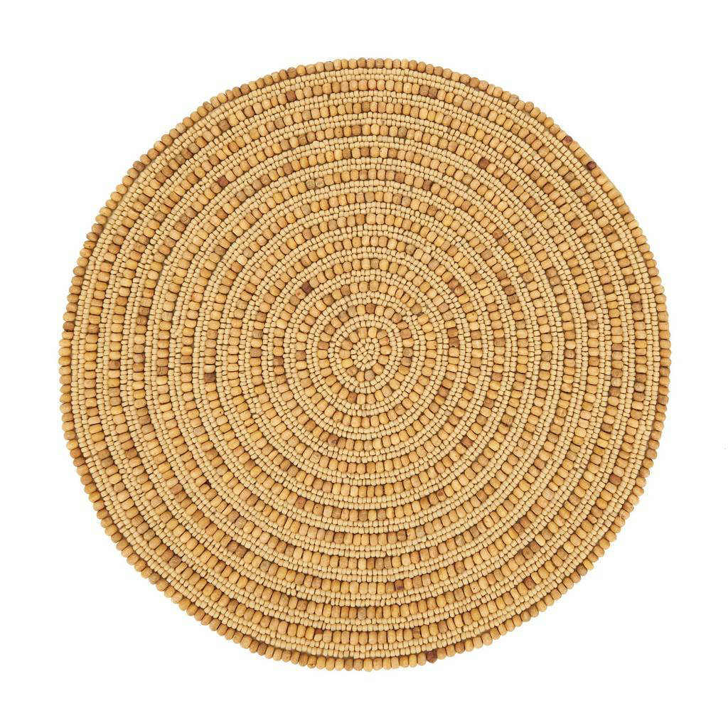 Dakota Fields Pegeese Wood Beads, Polyester Spiral Swirl Round ...