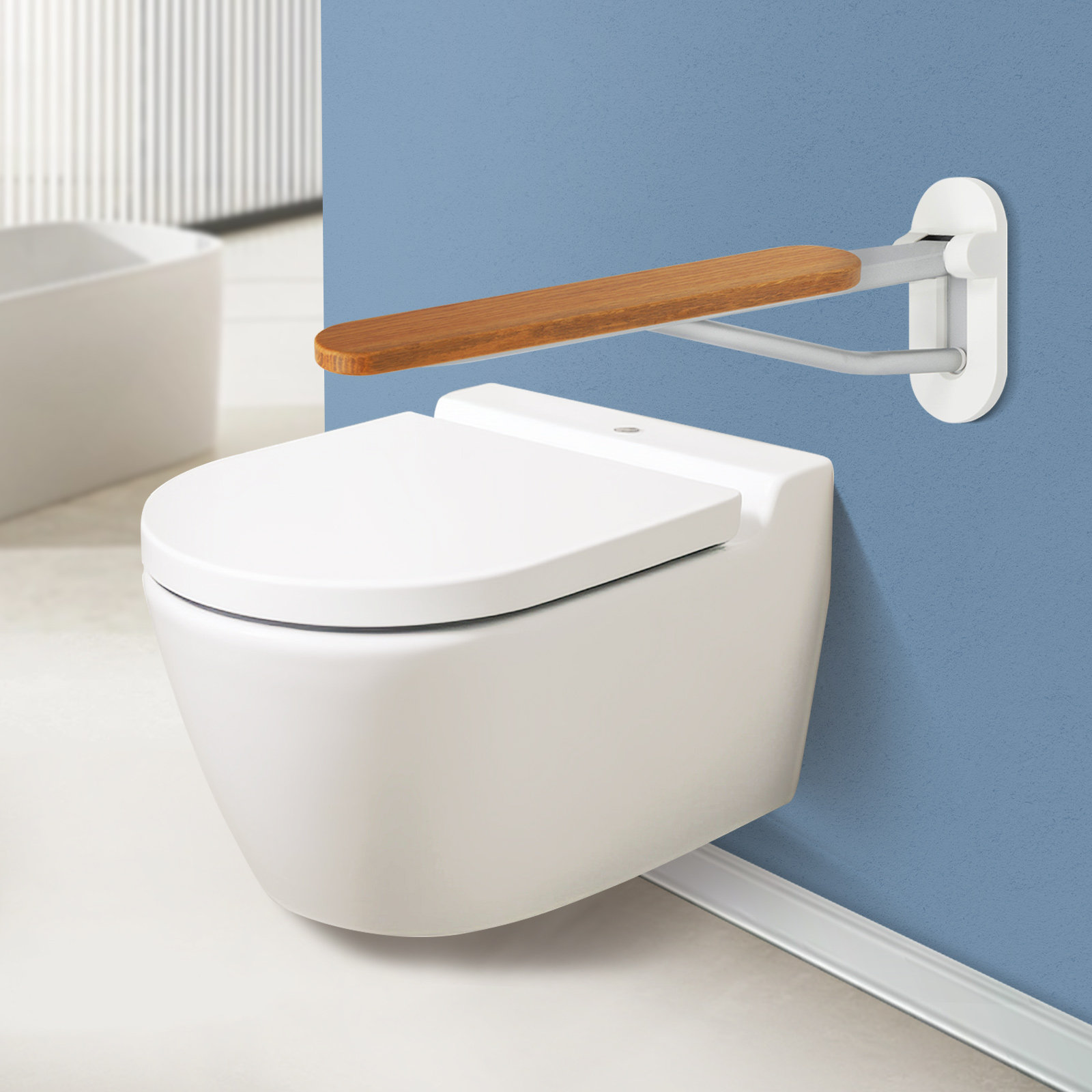 Lomana Wall Mounted Toilet Safety Frame | Wayfair