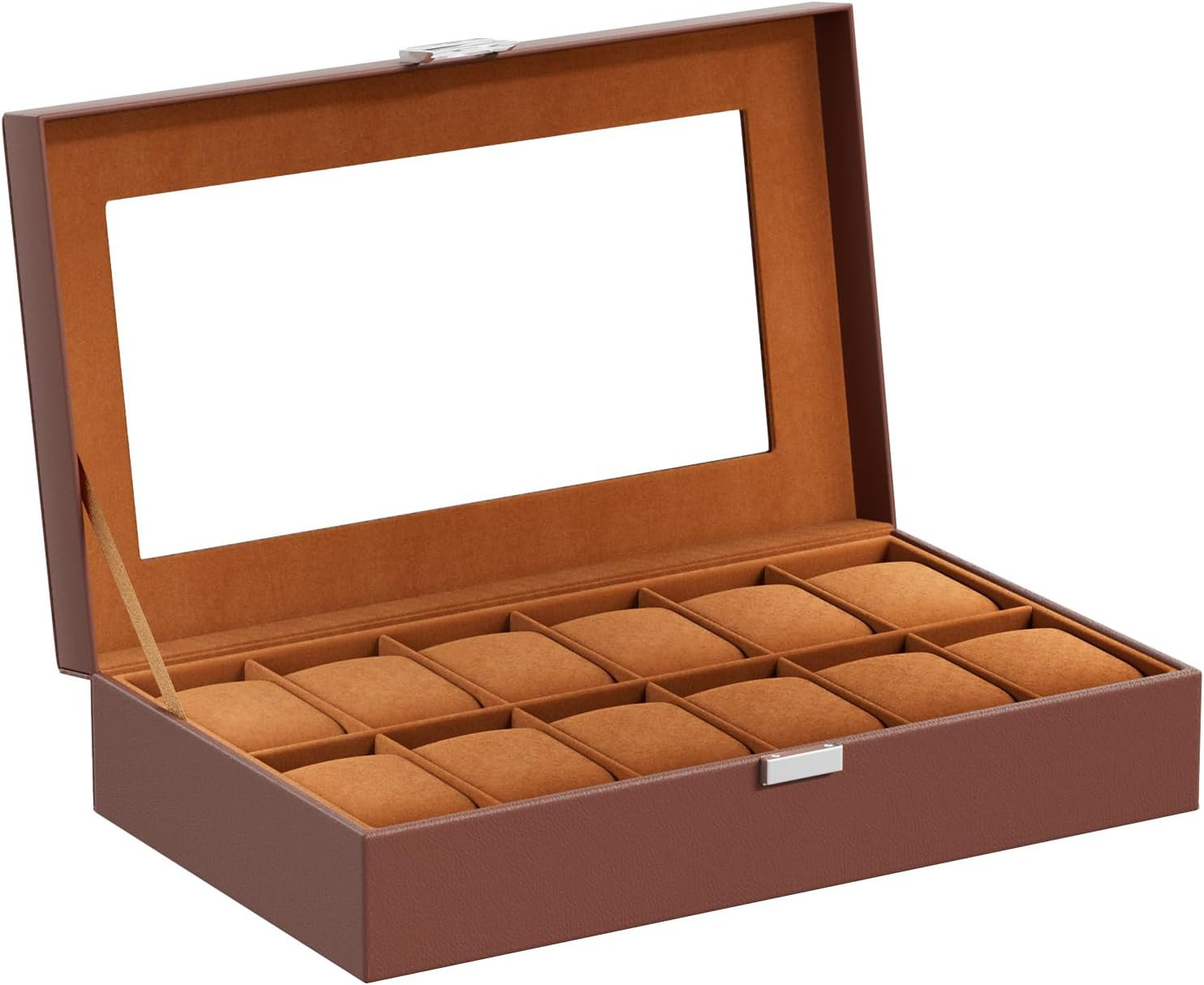 Hokku Designs Watch Box Organizer, 12 Slot Watch Display Case With ...
