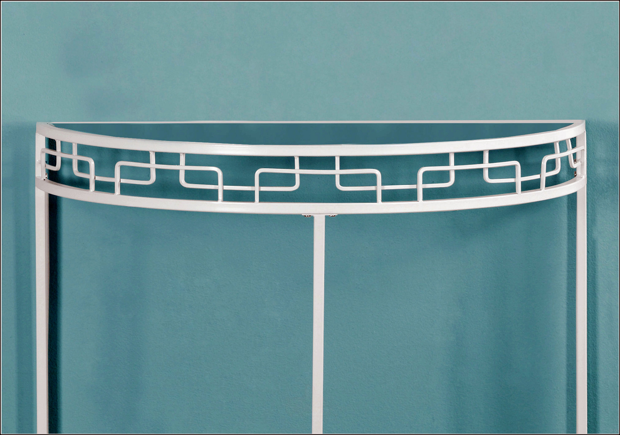 Ivy Bronx Charming Accent Table With Half Moon Design For Compact ...