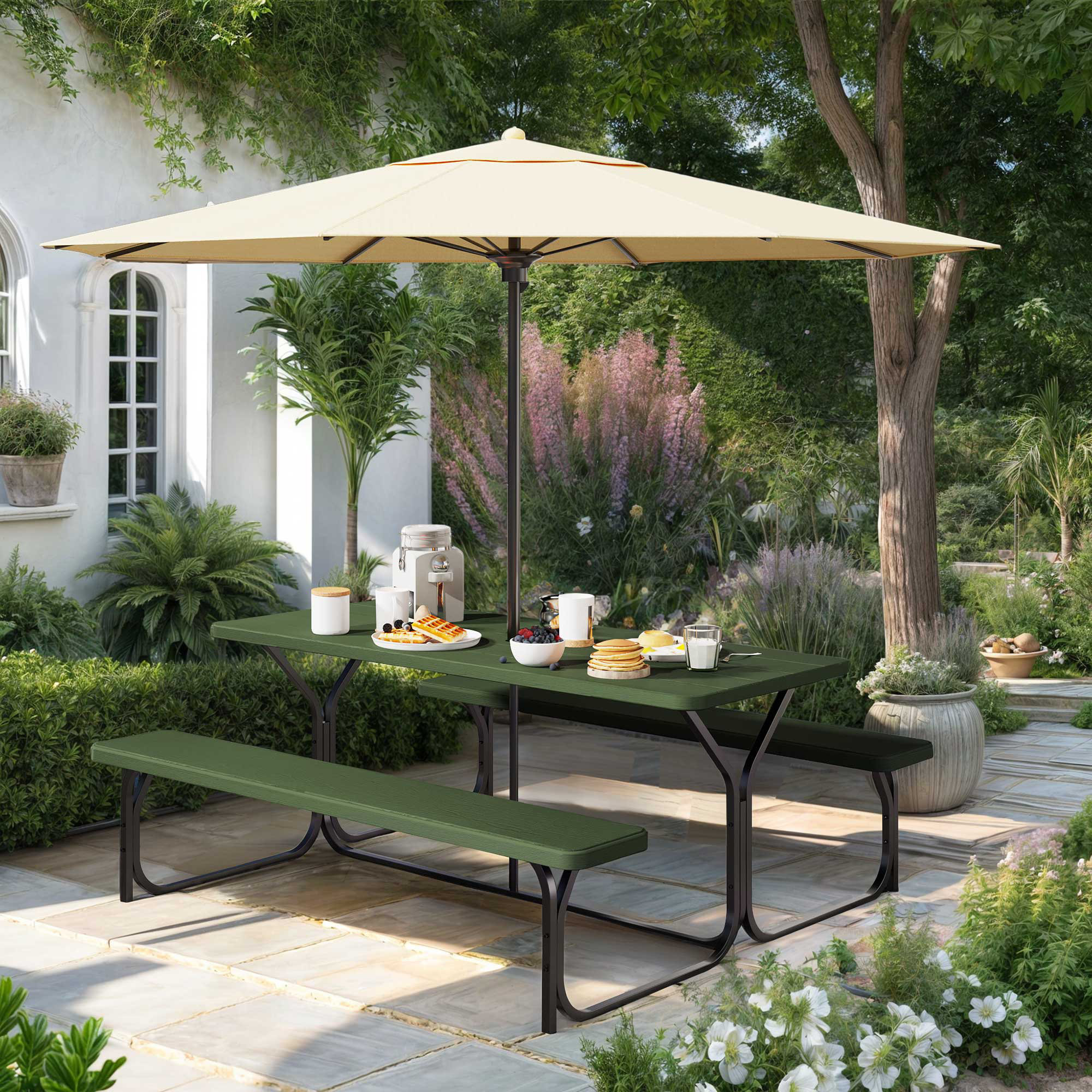 Winston Porter Simme 6 - Person Rectangular Outdoor Dining Set ...