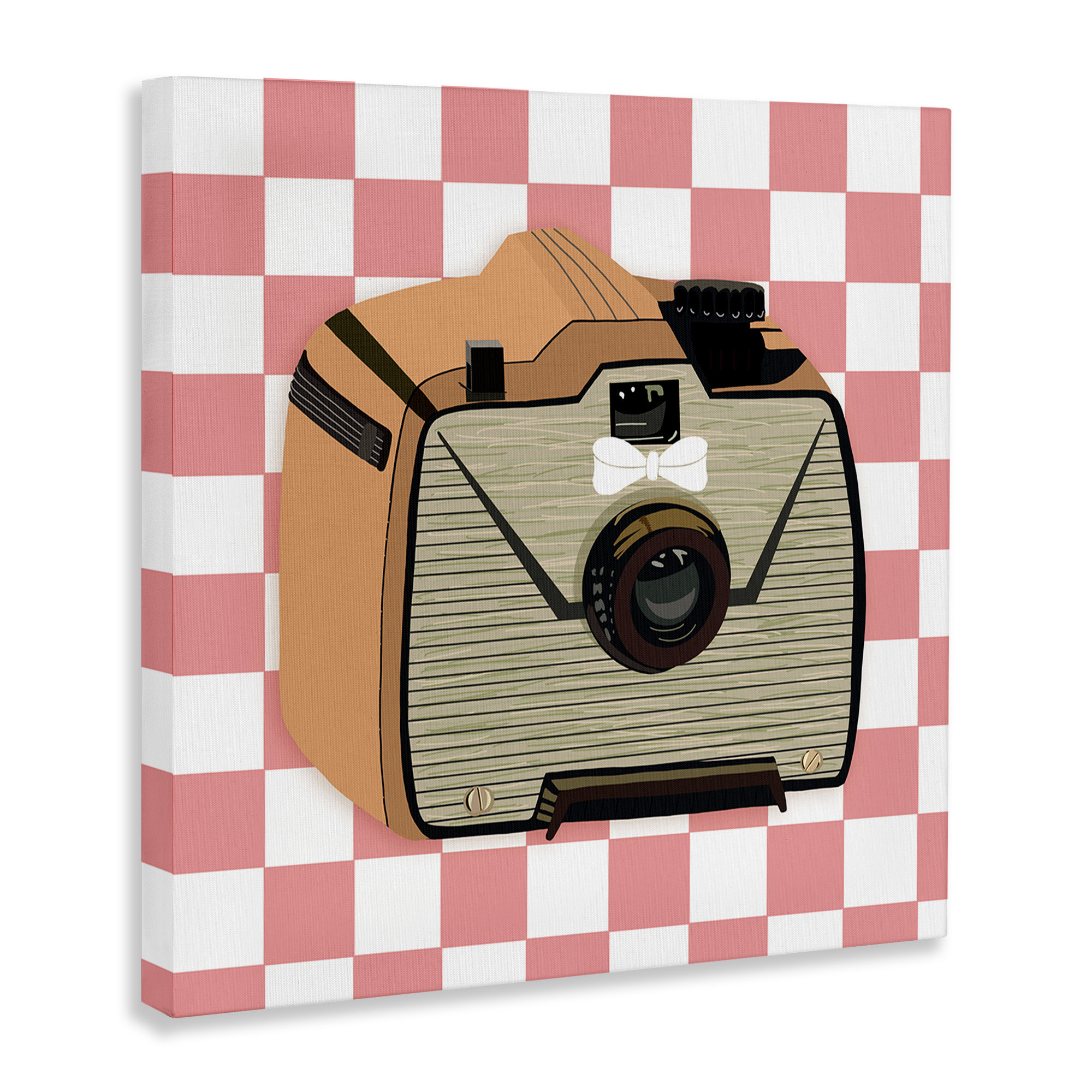 Ebern Designs Take The Shot Retro Camera Canvas Wall Art by Jen Bucheli | Wayfair