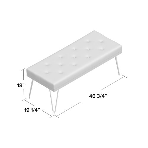 George Oliver Brychan Upholstered Bench & Reviews | Wayfair