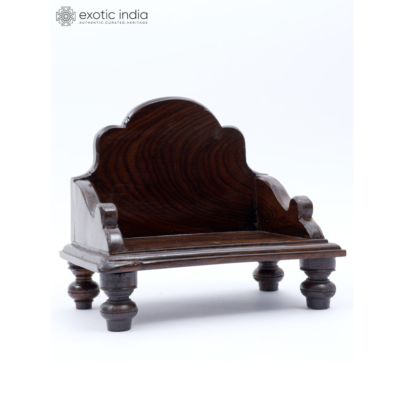Exotic India 10" Puja Mandasana in Wood | Wayfair