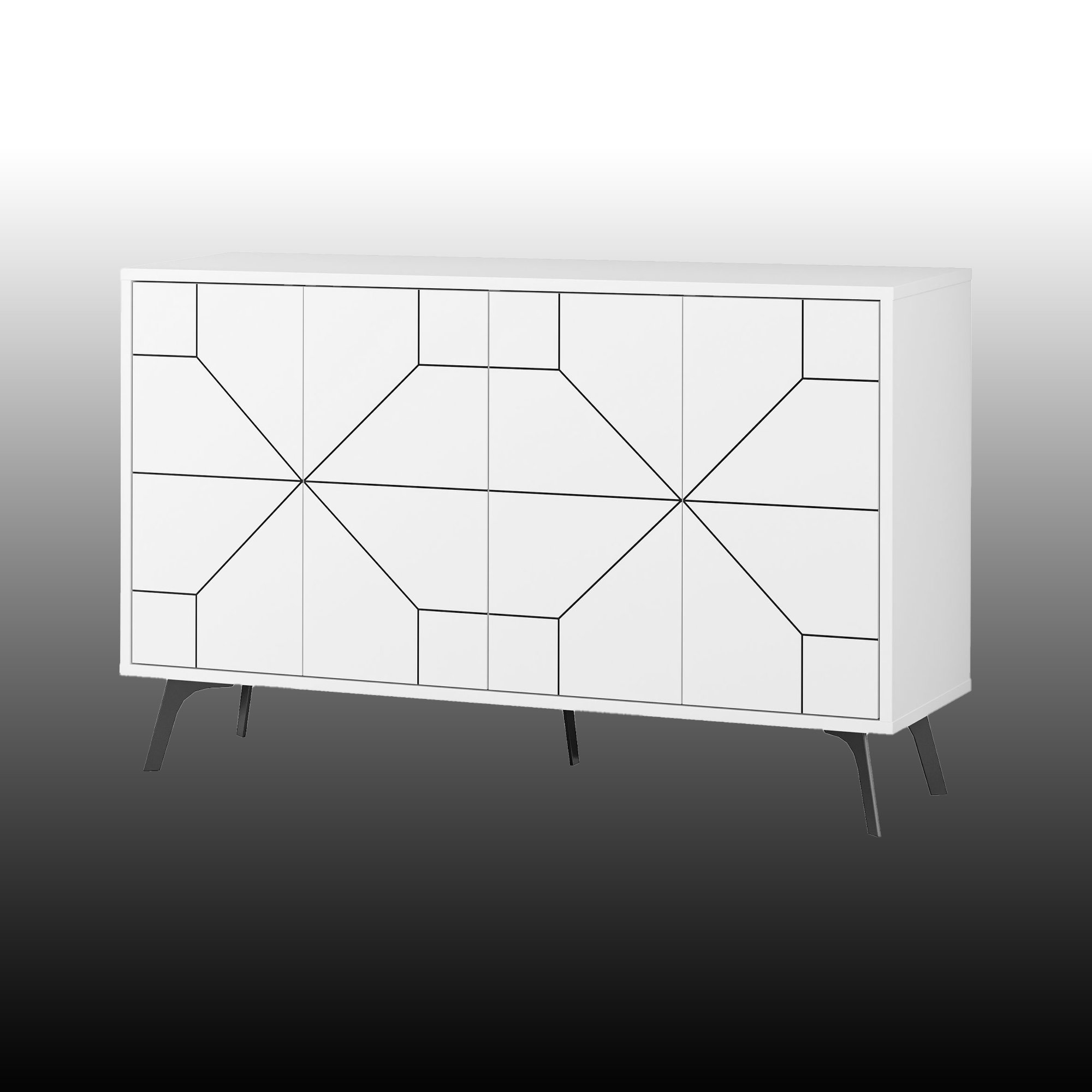 SpiritHome Geometric Console | Wayfair