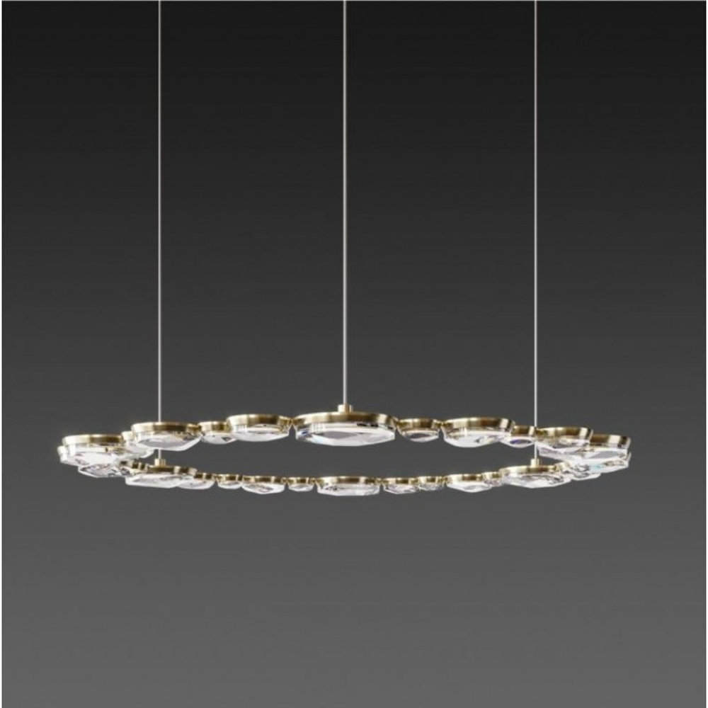 Orren Ellis Esry 6 - Light Wagon Wheel Ring LED Chandelier with Crystal ...