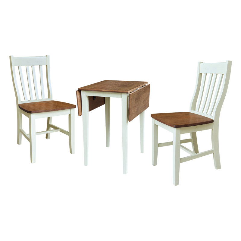 August Grove® Danielee 3 Piece Drop Leaf Dining Set | Wayfair