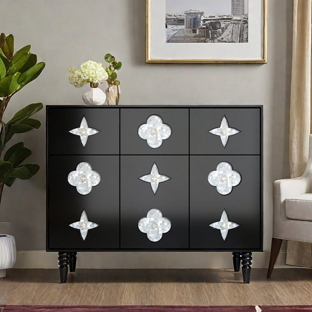 Vivid Space Creation Creative Natural Shell Decor Sideboard | Wayfair