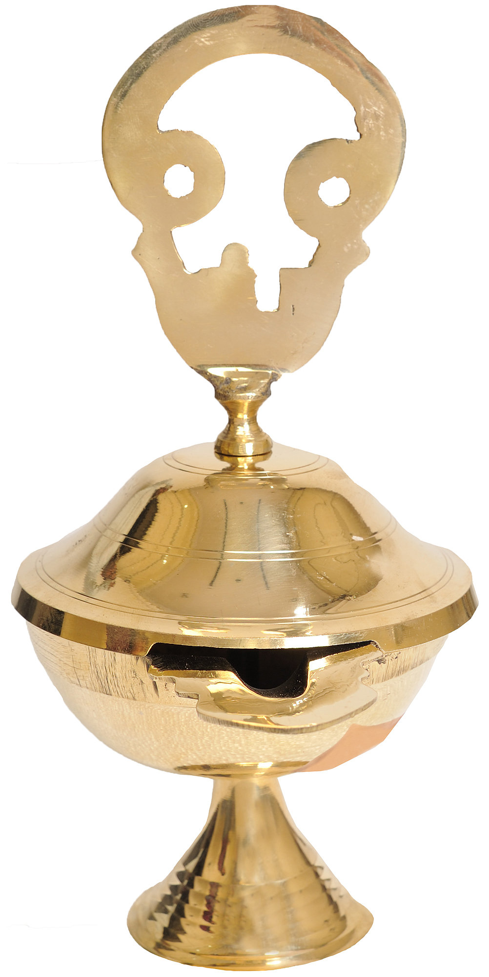 Bungalow Rose Brass Tamil Om Lamp | Wayfair