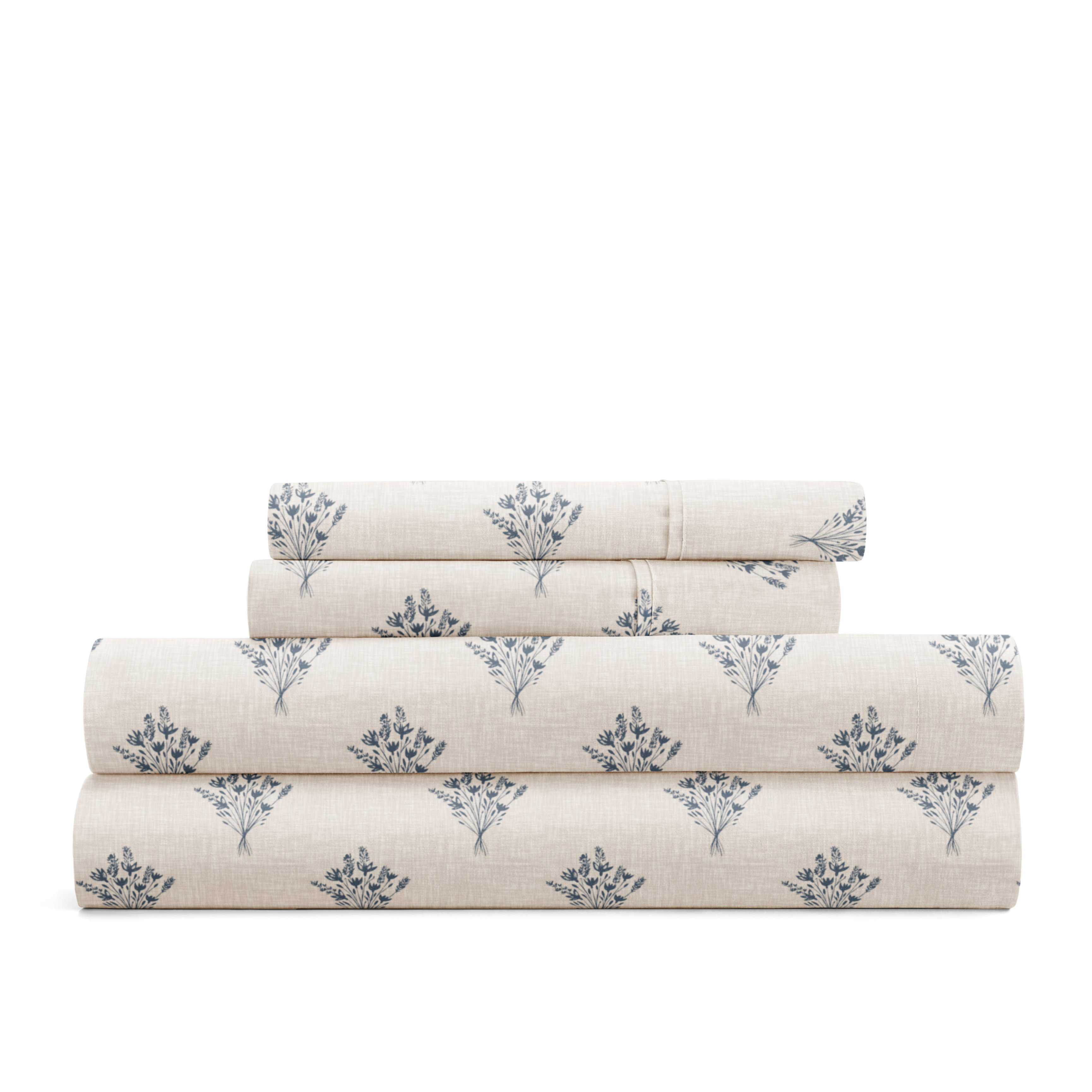 IEnjoy Home 4 Piece Delicate Details Pattern Sheet Set & Reviews | Wayfair