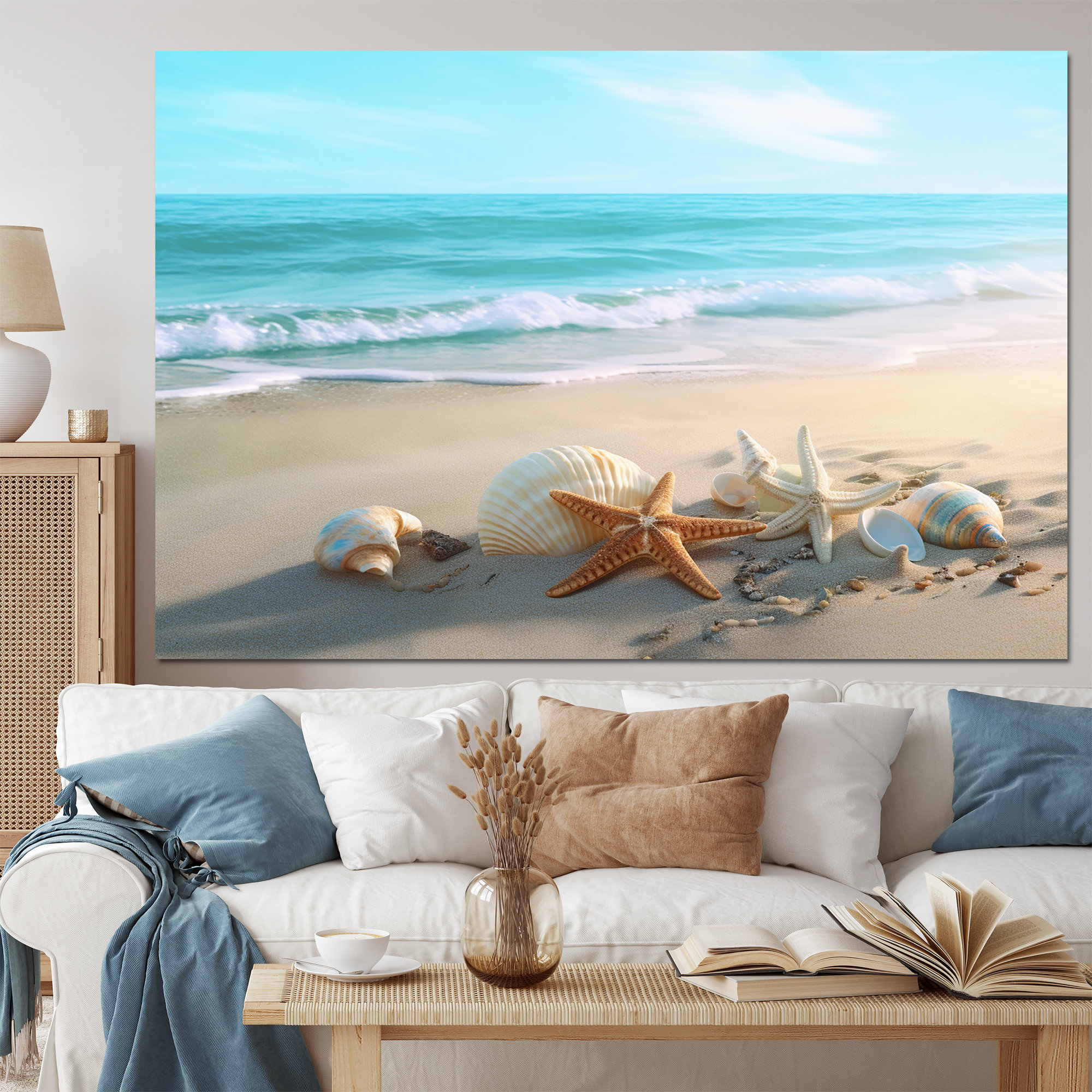 Dovecove Coastal Seashore - Modern Landscape Beach Canvas Prints | Wayfair