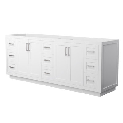 Wyndham Collection Elan 83'' Double Bathroom Vanity Base Only & Reviews ...