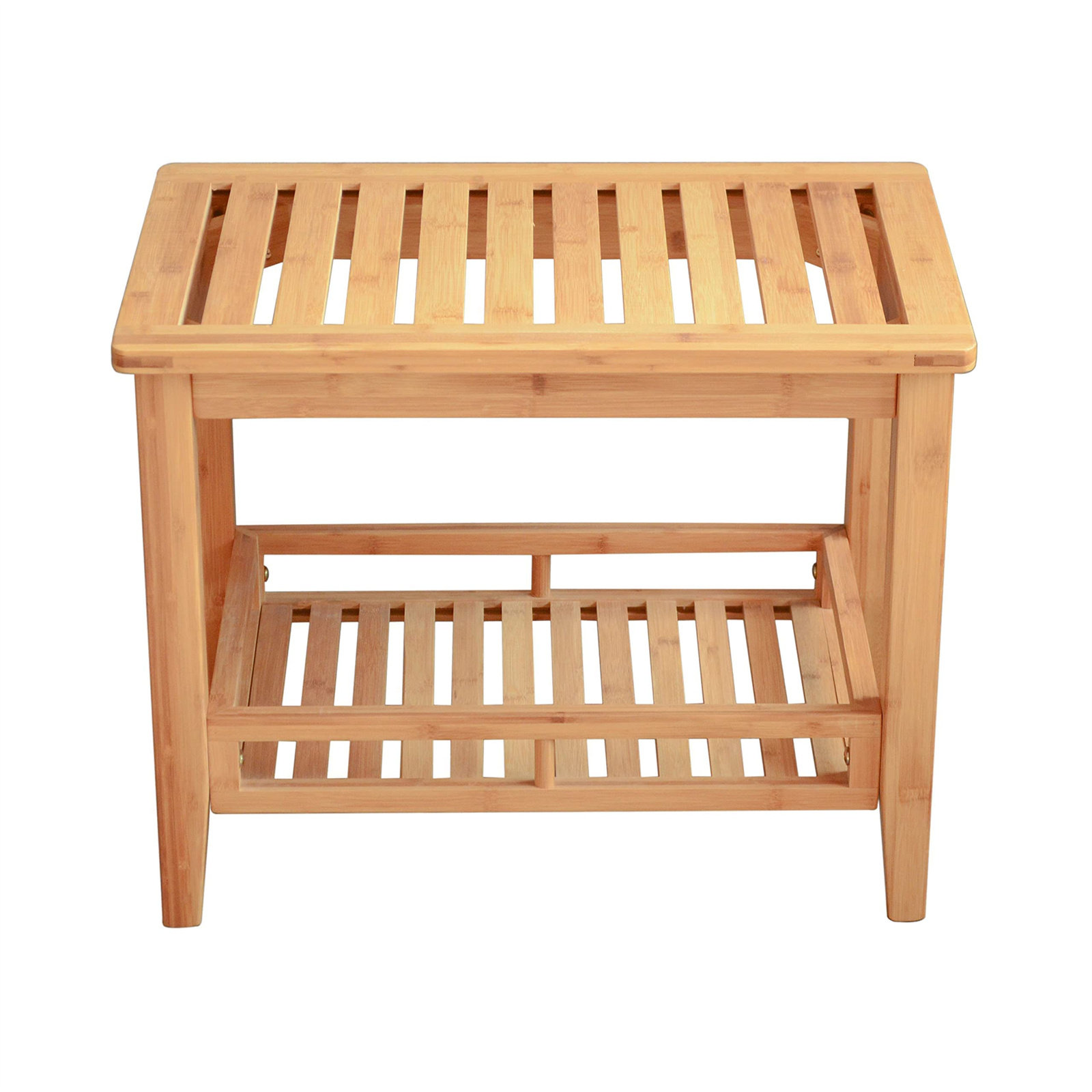 Red Barrel Studio® 24'' H Bamboo Shower Bench & Reviews | Wayfair