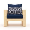 Hokku Designs Sehrish Patio Chair With Sunbrella Cushion Covers ...