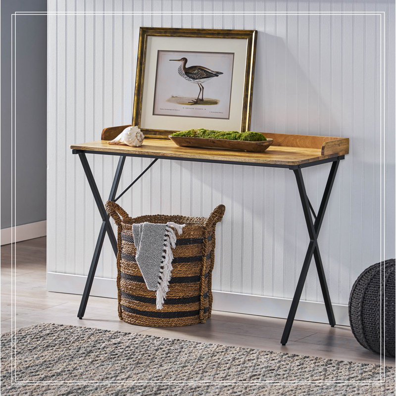 17 Stories Console Table MODERN INDUSTRIAL HANDMADE DESIGN Mango Wood ...