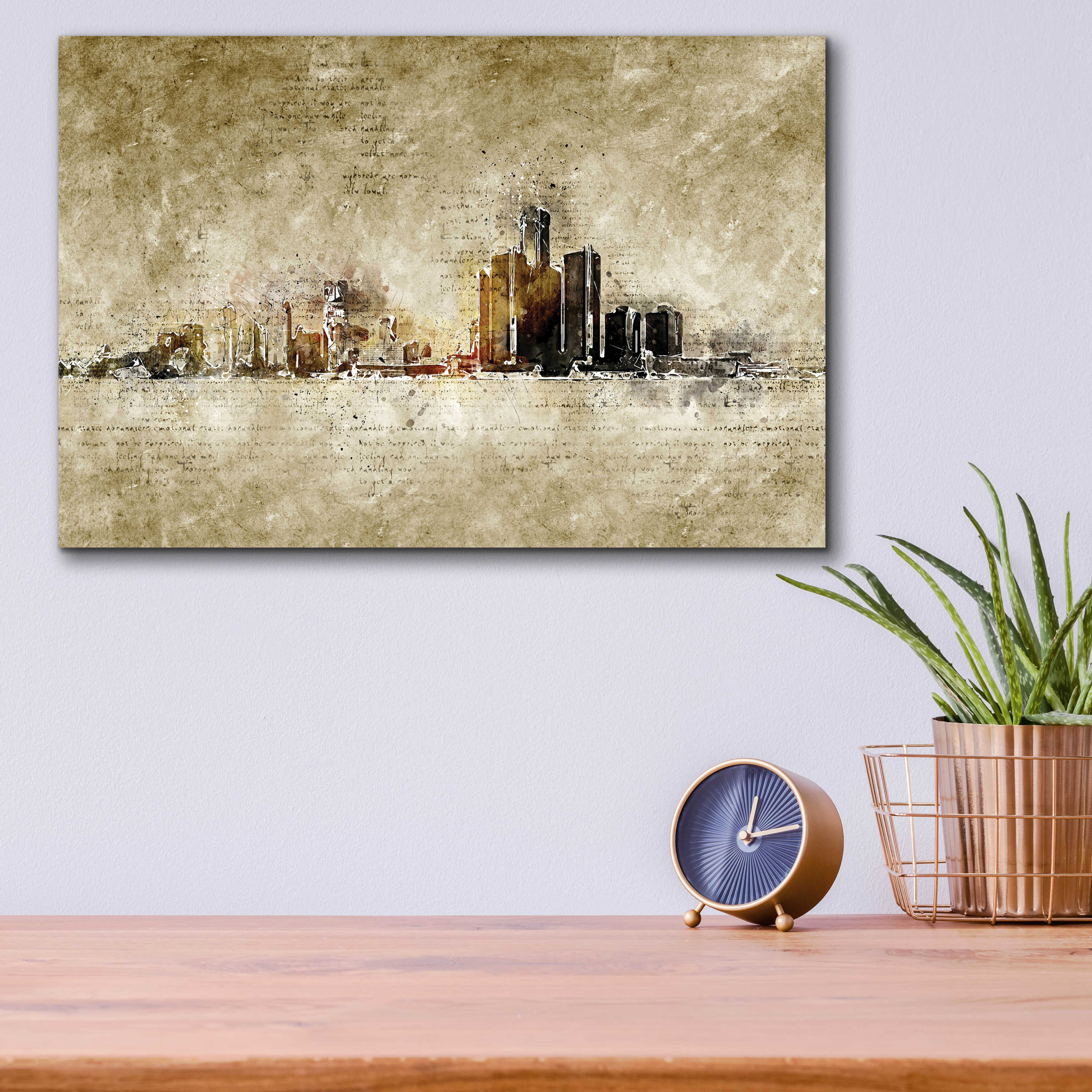 Red Barrel Studio Epic Art 'Detroit' By Incado, Acrylic Glass Wall A ...