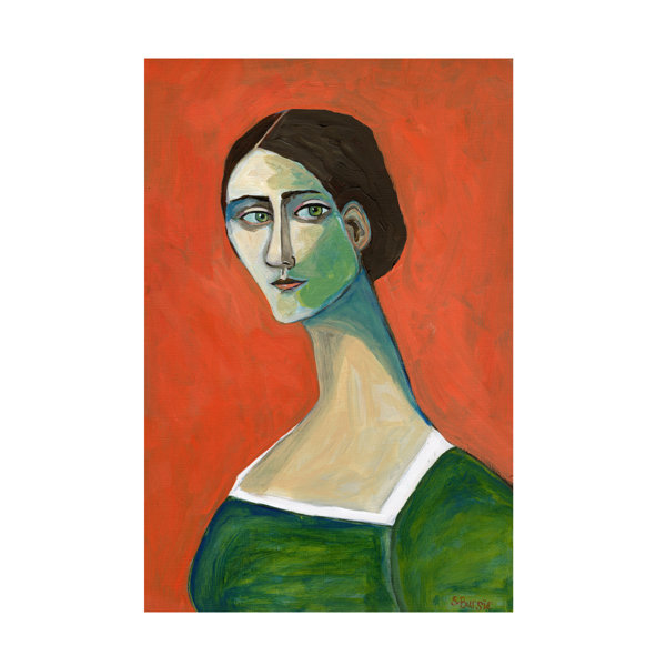 Winston Porter Sharyn Bursic Vintage Woman In Green On Canvas Print ...