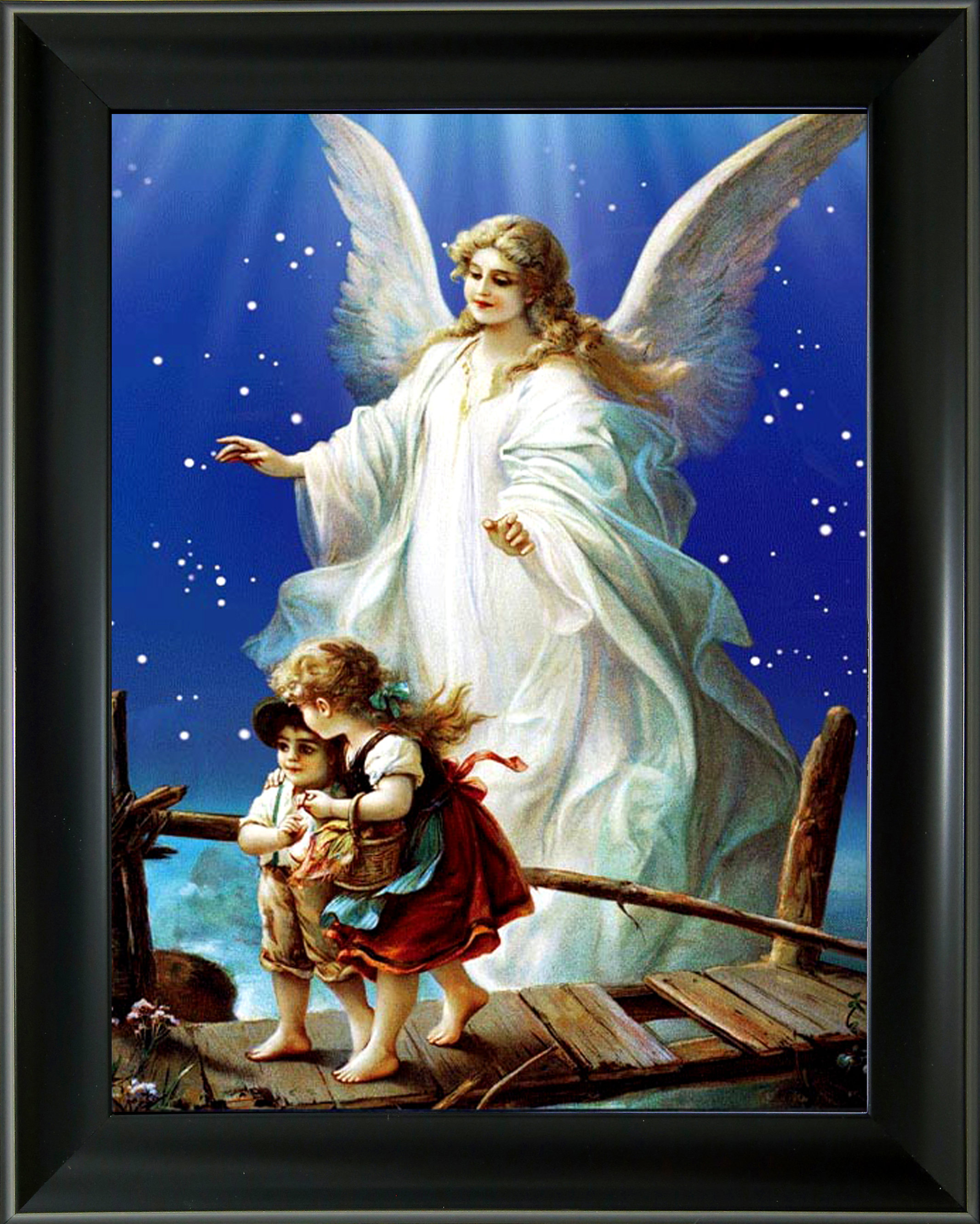 East Urban Home 'Guardian Angel' Picture Frame Graphic Art & Reviews ...