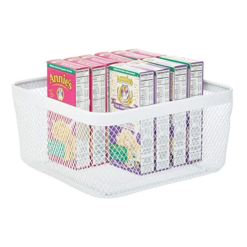 mDesign Metal Mesh Pantry Basket for Kitchen Organization and Storage ...