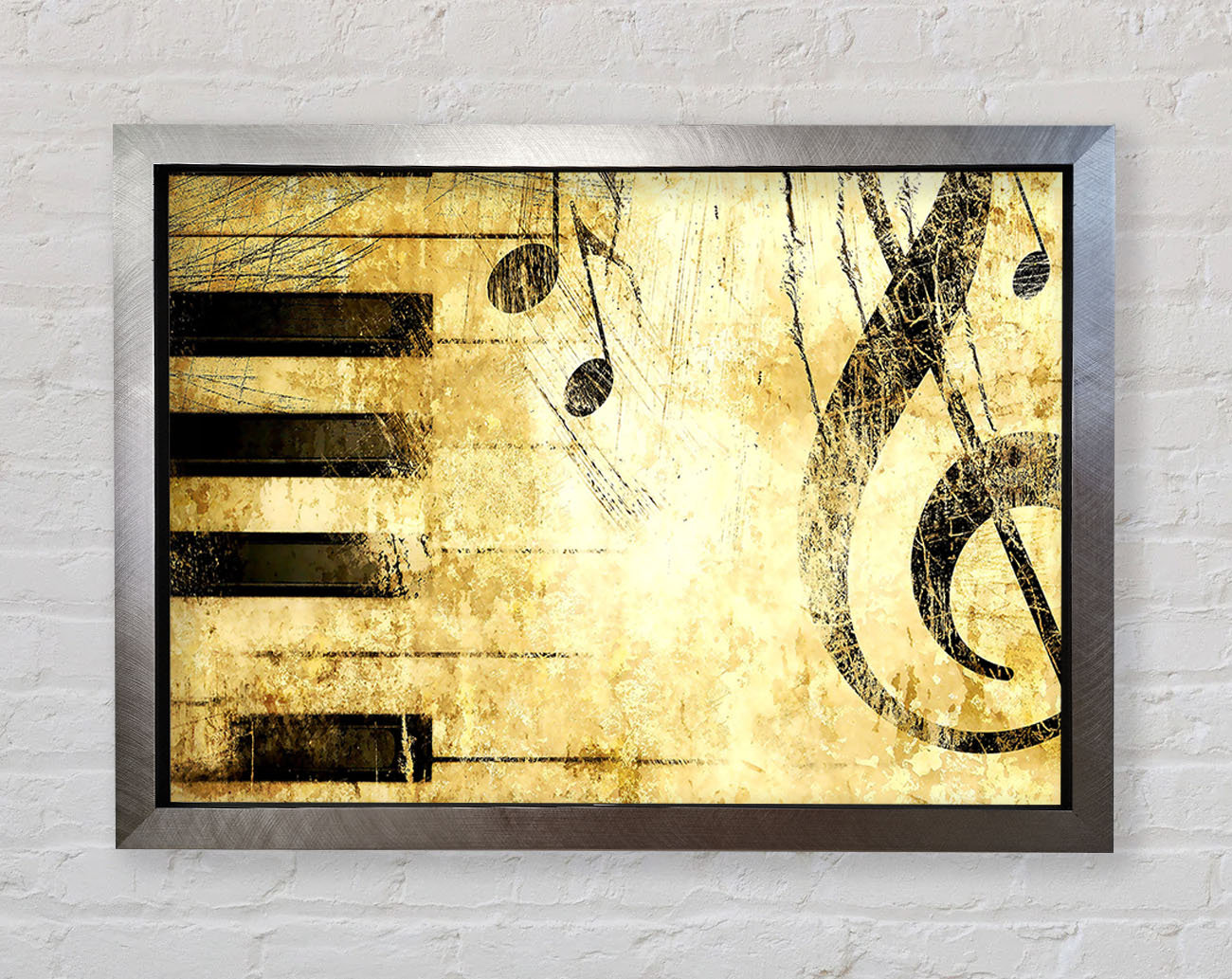 Bright Star Old Music Score Background Framed Print | Wayfair.co.uk