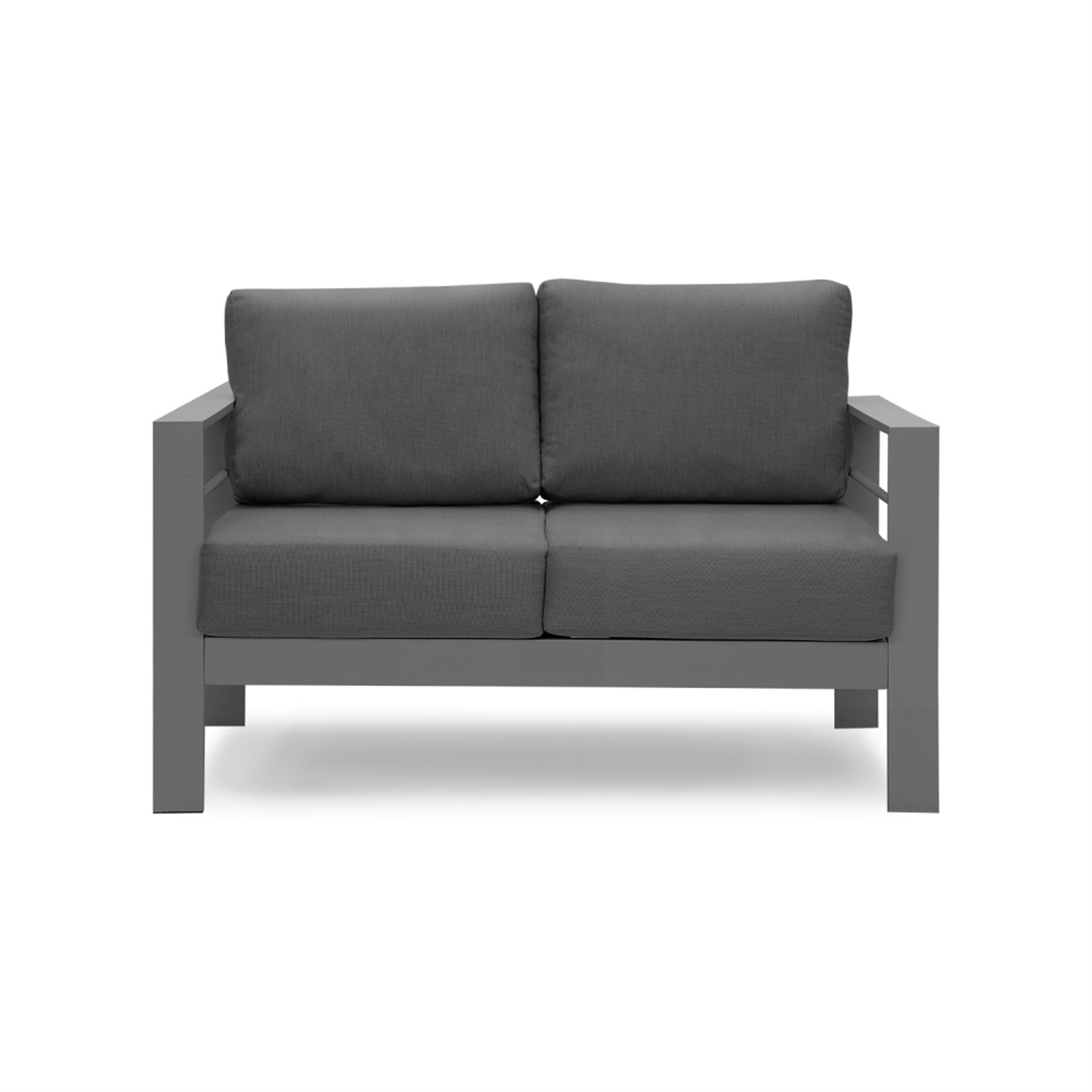 Dakota Fields Comfortable Couch Grey Patio Outdoor Double Small Sleeper ...