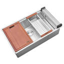 Ruvati Workstation Rounded Corners Undermount Ledge Kitchen Sink with ...