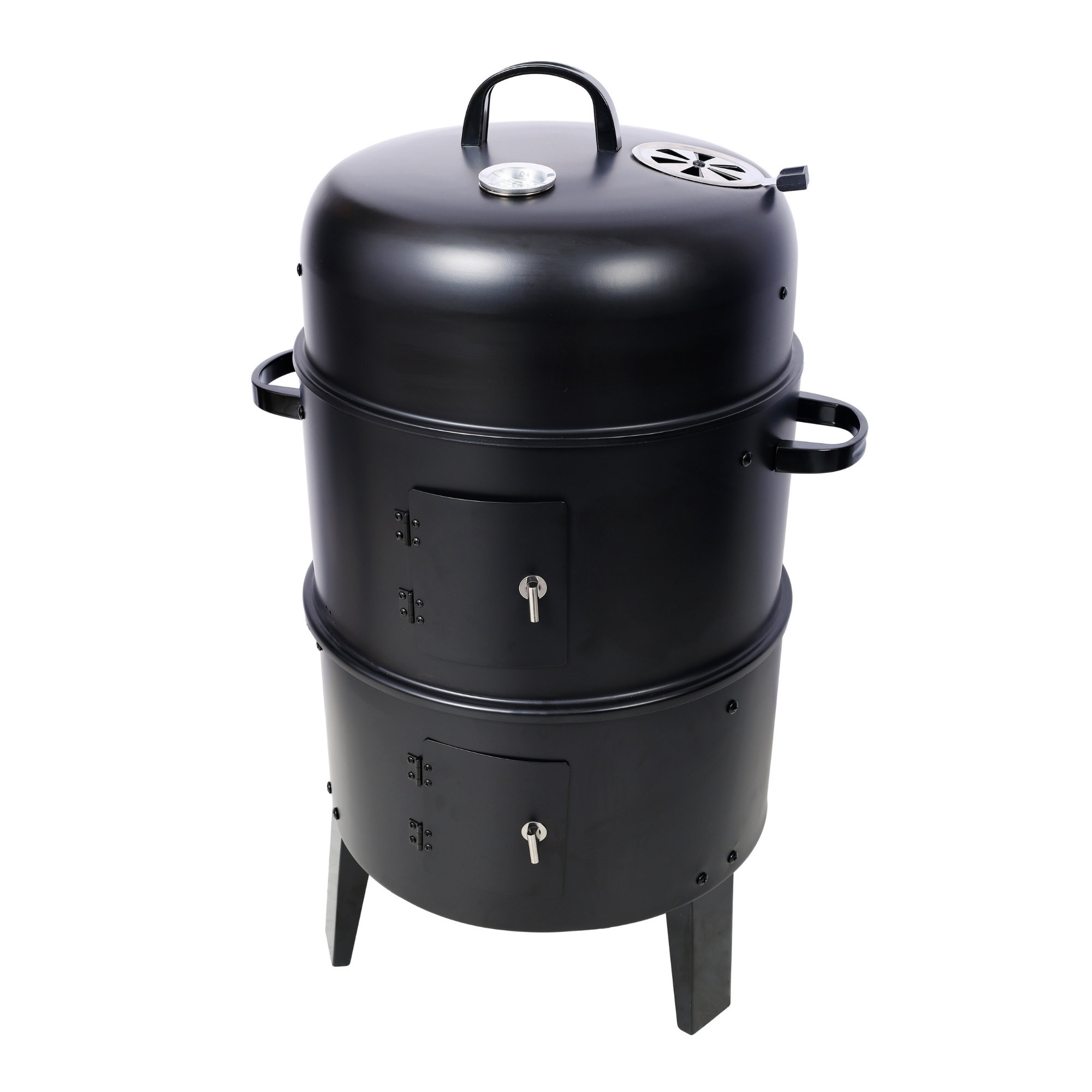 afoxsos 16-inch Vertical Charcoal Wood Smoker Grill – Portable Outdoor ...