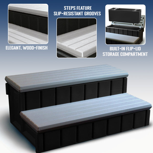 Confer Plastics Leisure Accents 36 Inch Outdoor Spa Hot Tub Storage ...