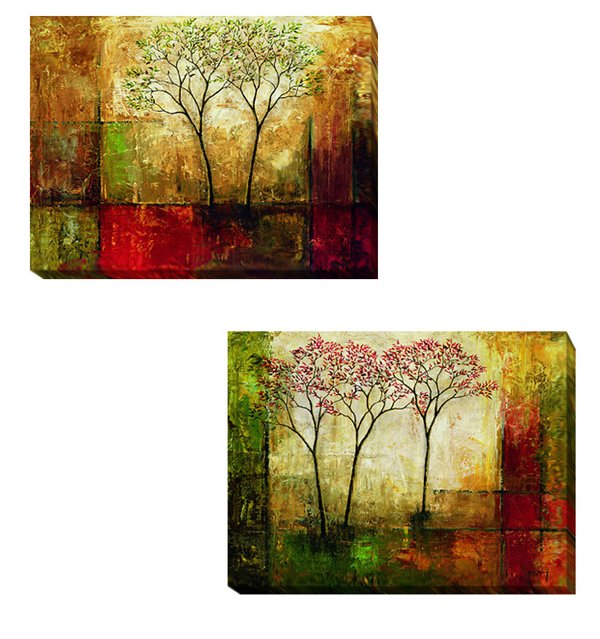 Artistic Home Gallery 'Morning Luster I & II' by Mike Klung Graphic Art ...