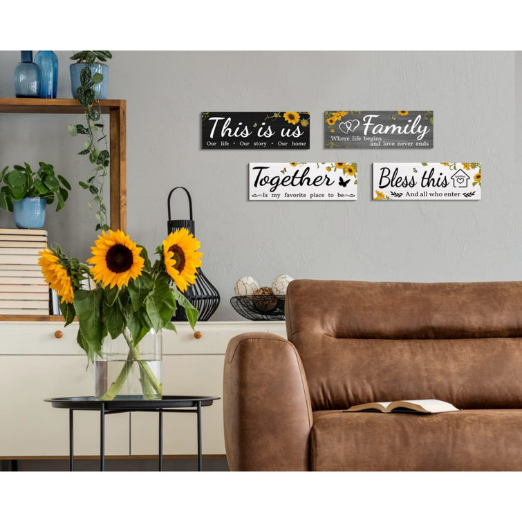 Gracie Oaks Handmade Solid Wood Text Wall Decor | Wayfair