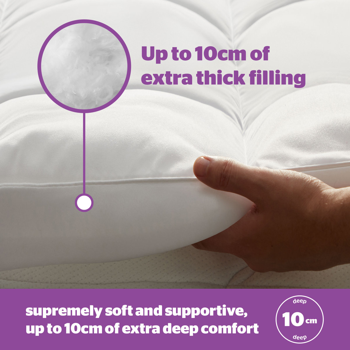 Silentnight Ultimate Deep Sleep 1000 Mattress Topper & Reviews ...