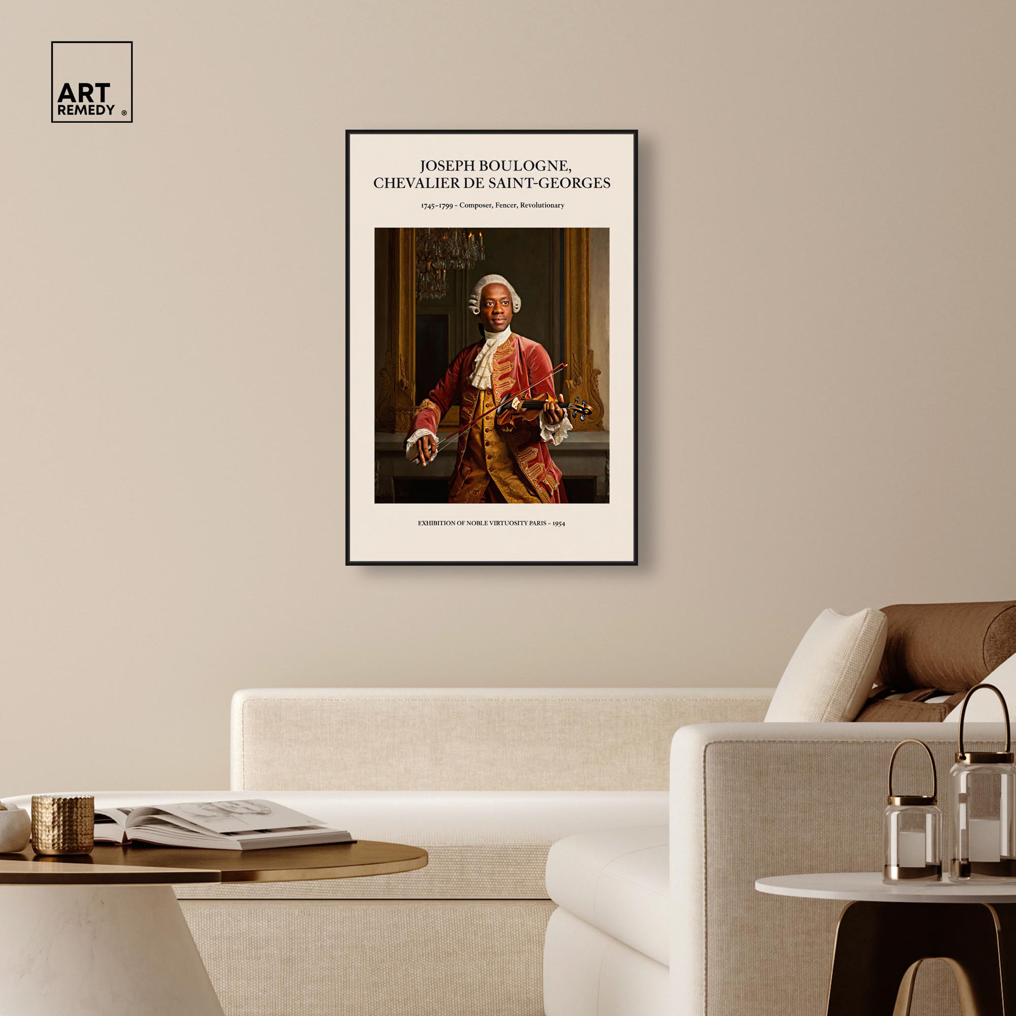 Art Remedy Noble Virtuosity Canvas Historic Men Posters by Art Remedy ...